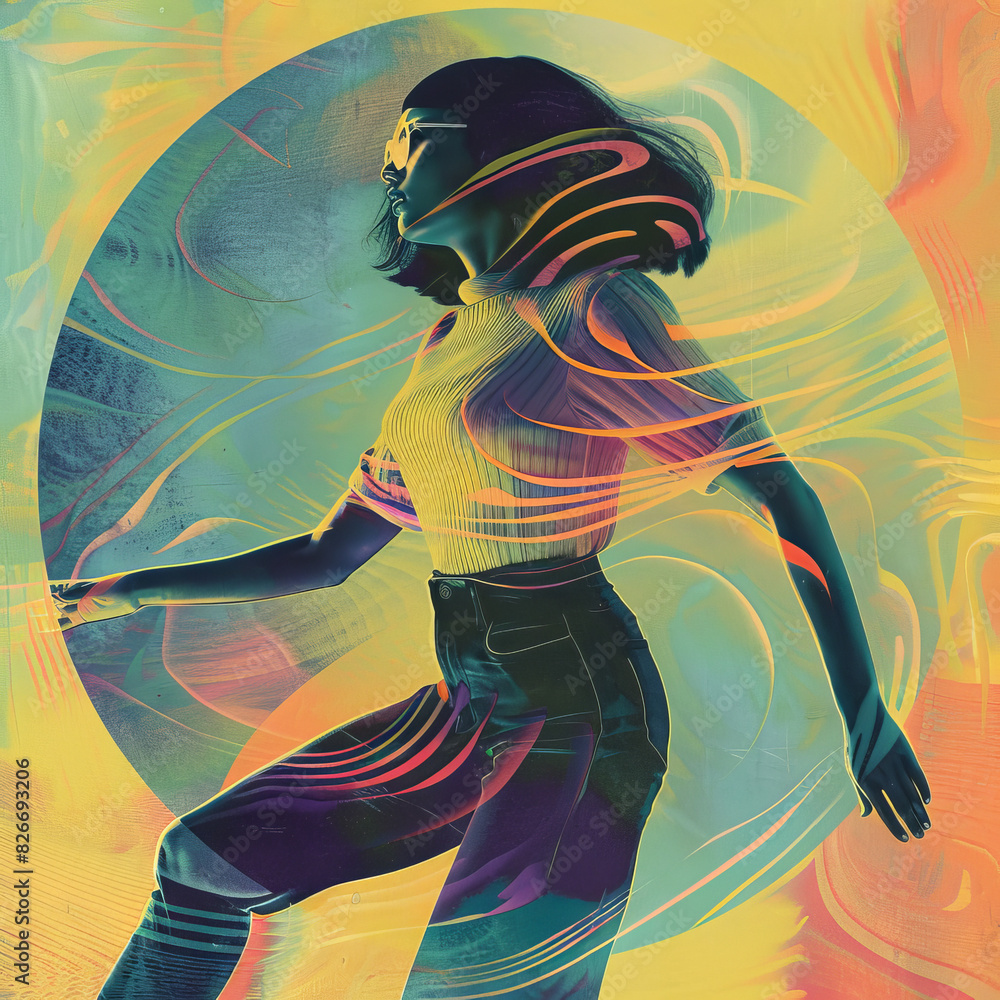 Excited woman - hyperpop and abject art and fine art - Album Covers ...