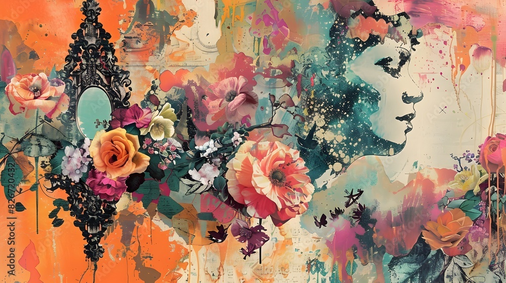 Whimsical Collage like Exploring the Duality of Grief through Symbolic ...