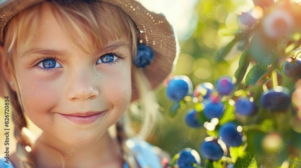 The little girls nose, face, hair, smile, eyes, and ears light up as ...