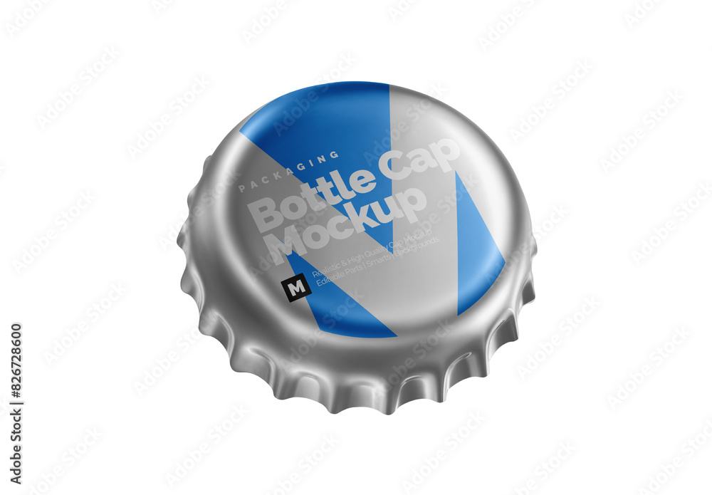 Bottle Cap Mockup Stock Template | Adobe Stock