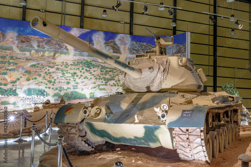 Royal Tank Museum, Amman, Jordan - May 4, 2024: Authentic American M47 ...