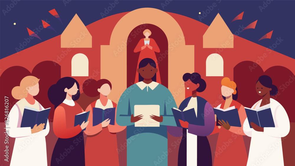 The church choir adds a beautiful musical dimension to the theater ...