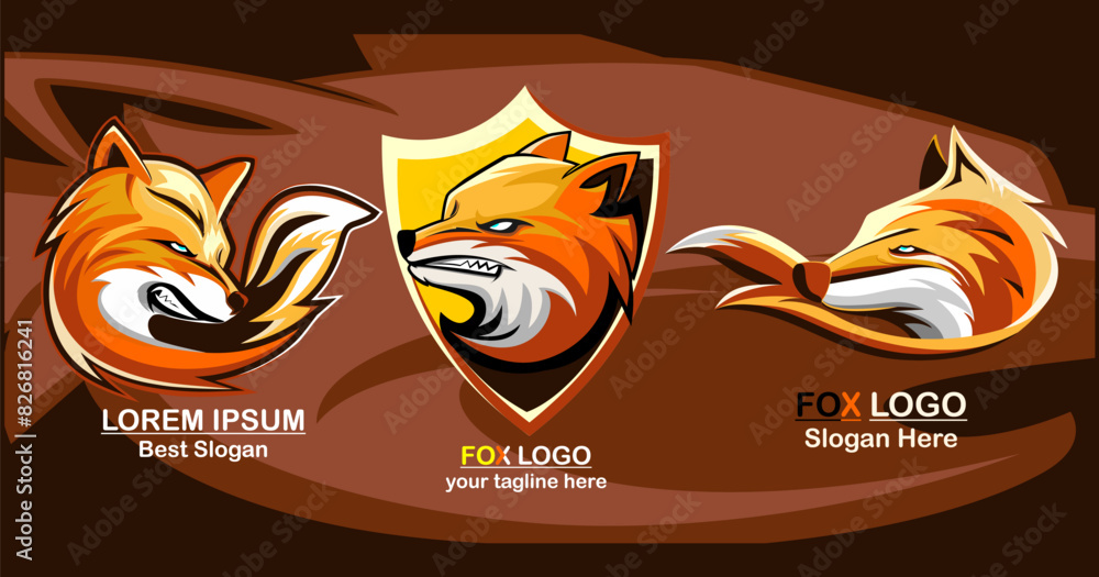 foxs mascot logo design vector. Arctic Fox Mascot Logo, wolves mascot ...