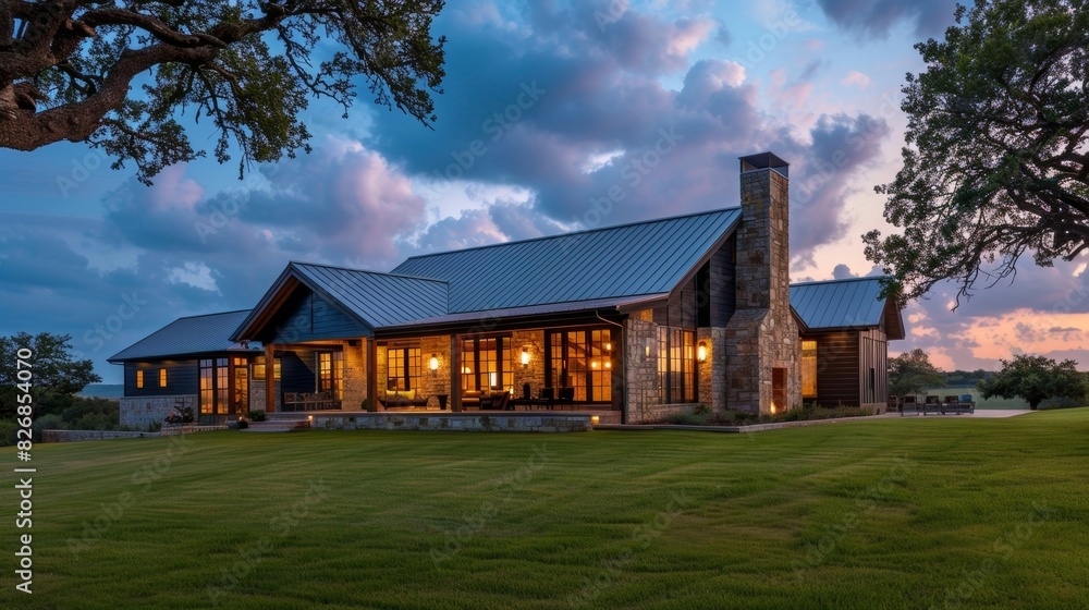 A sprawling ranch house designed by the Western Architectural Design ...