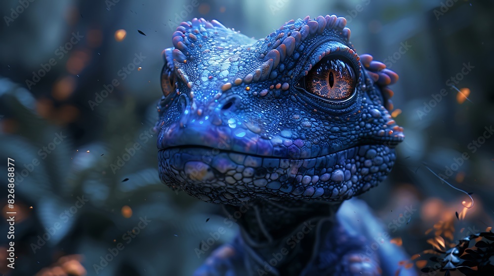 reptilian alien with advanced regenerative abilities on a jungle planet ...