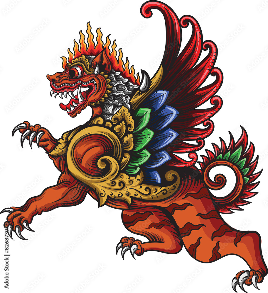 Singa Ambara Raja (Balinese for "Lion of the Sky King") is a mythical ...