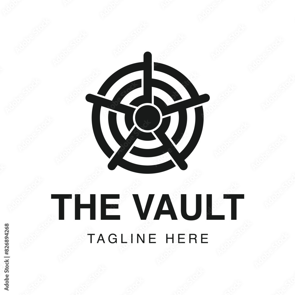Vector Illustration of Vault. Safe Vector Illustration. Vault Lock ...