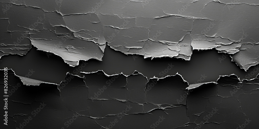 a black background with ripped paper edges,Torn black paper revealing a ...