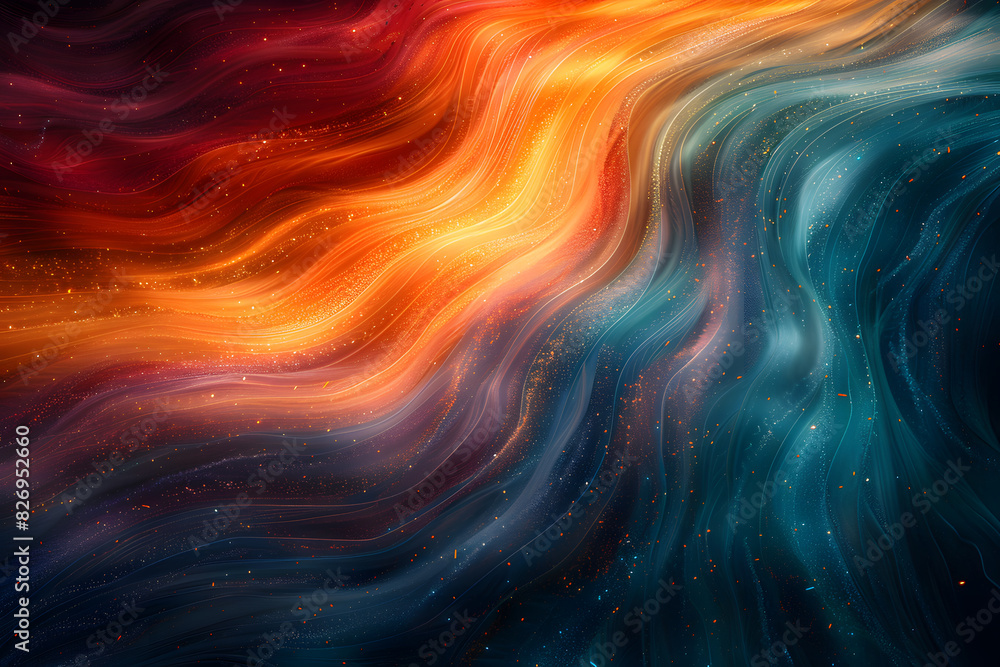 Colorful background with abstract colored lines and patterns. The color ...