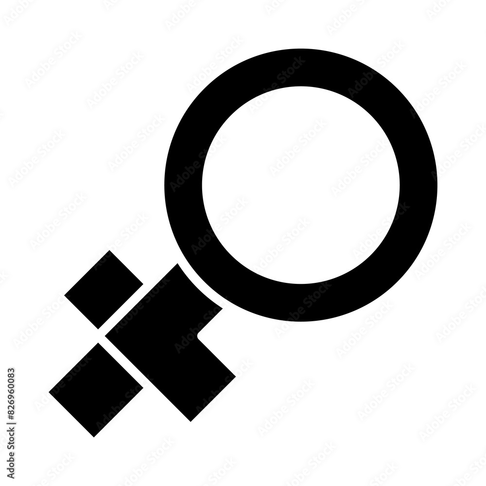 female sign icon, silhouette vector isolated on white background ...