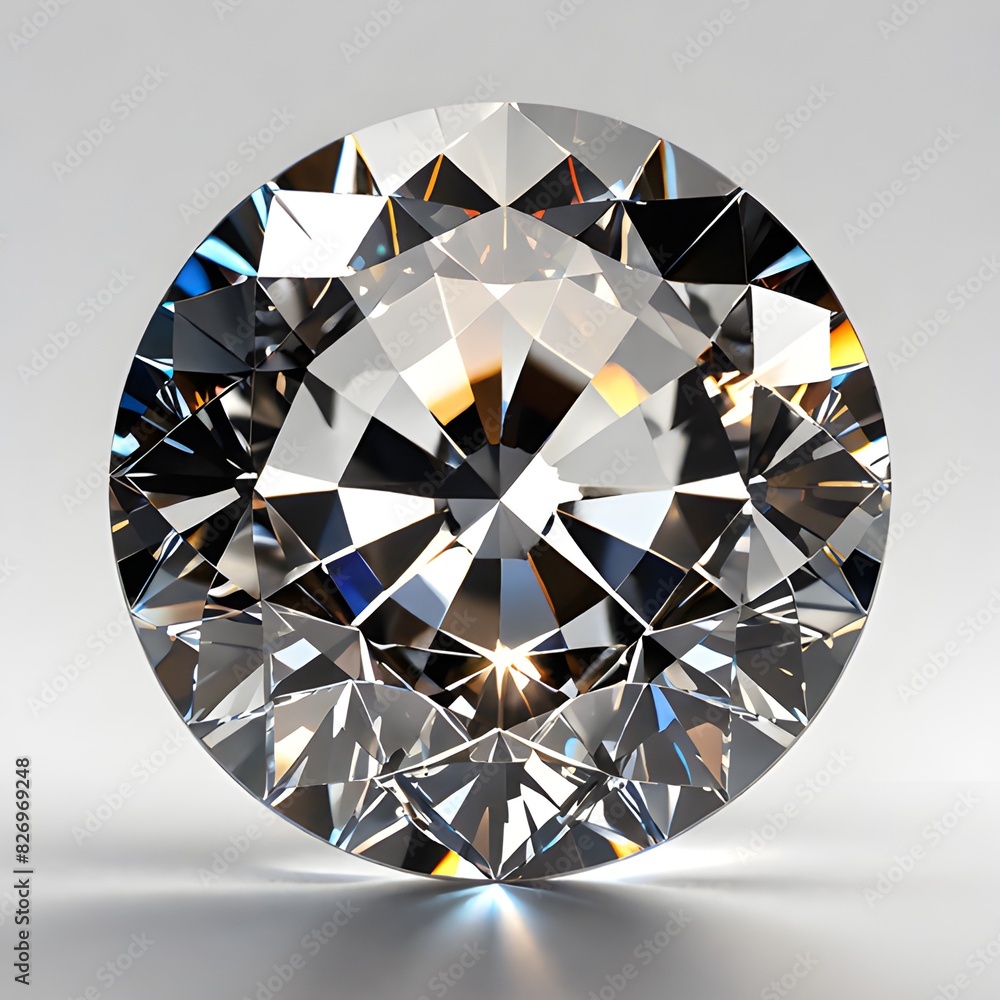 Behold the perfect cut diamond, dazzling in its brilliance, clear and ...