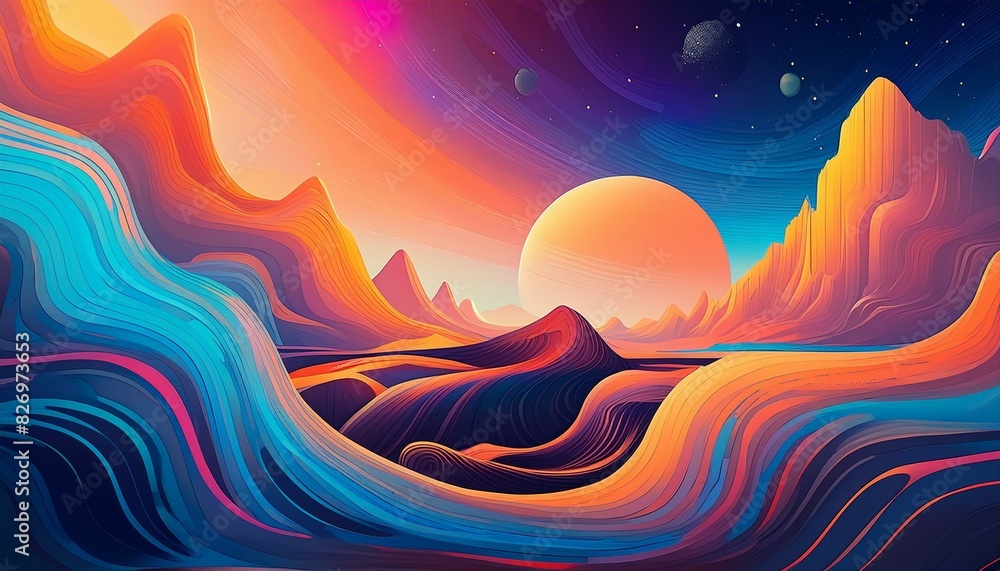 Dynamic 4K Abstract Wallpaper with Cosmic Colors, Abstract 4K Wallpaper ...