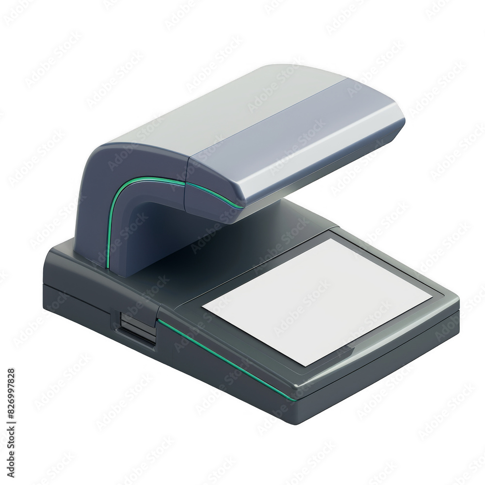 Modern flatbed scanner isolated on white background. High-quality ...