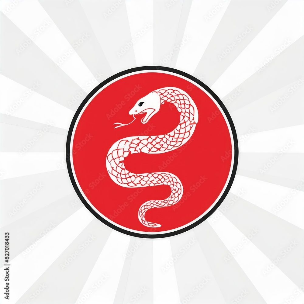 snake icon or snake logo. logo iconic snake chinese, circel logo snake ...