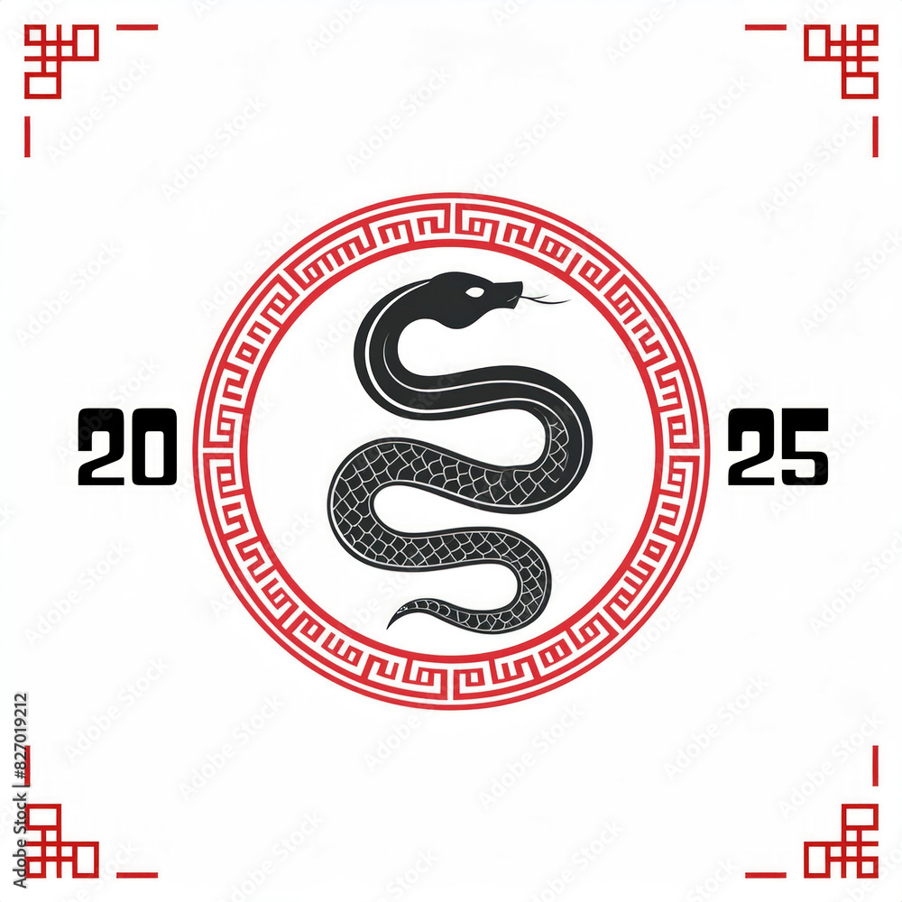 snake icon or snake logo. logo iconic snake chinese, circel logo snake ...