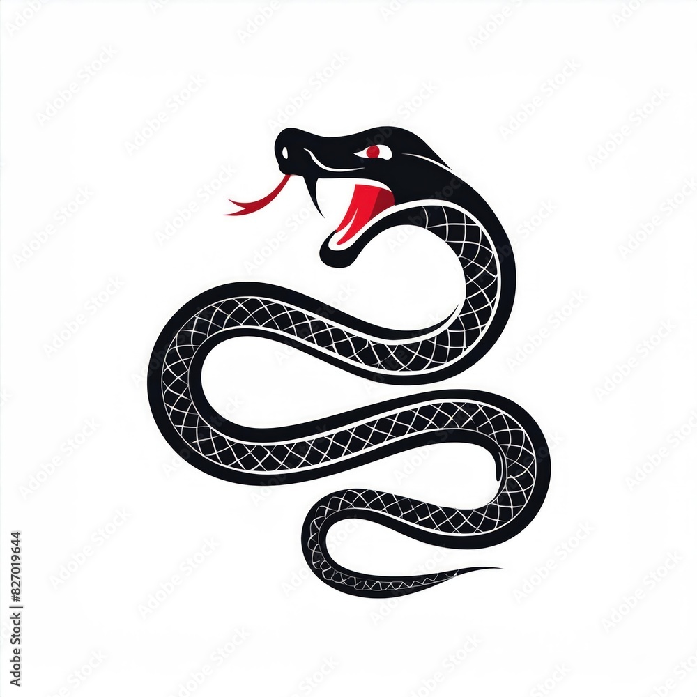 snake icon or snake logo. logo iconic snake chinese, circel logo snake ...
