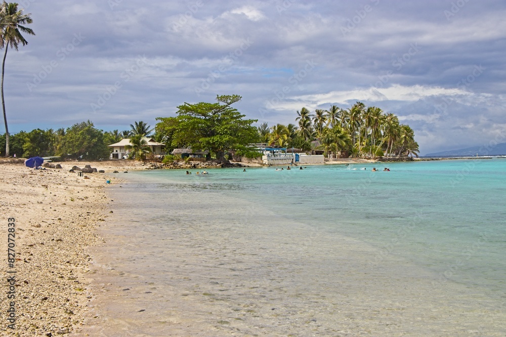 Temae Beach offers some of the most beautiful waters on the island of ...