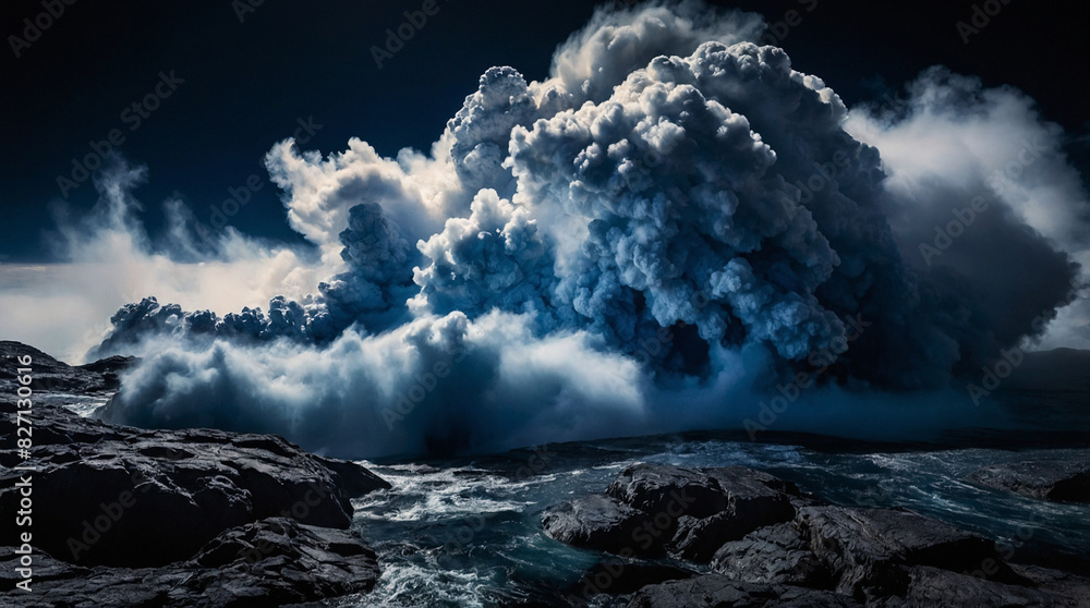 water vapor and other gases from the molten rocks of the Earth to the ...