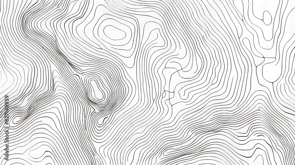 ภาพประกอบสต็อก Intense seamless topographic map outline design. Modern ...
