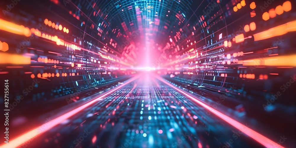 Retro digital design with vibrant s cyberpunk aesthetic and glitch ...