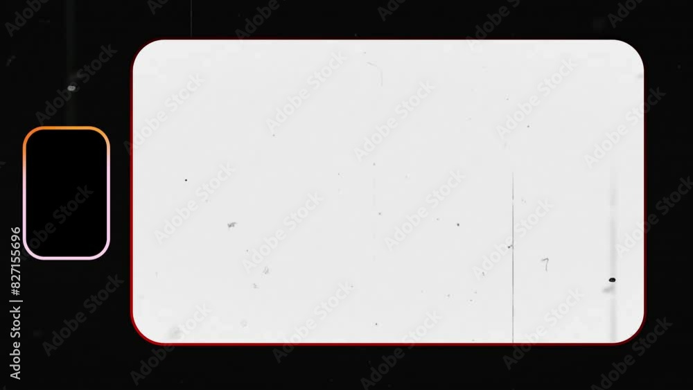 16mm Film Rounded Edge Negative Overlay.Scan the actual film to give ...