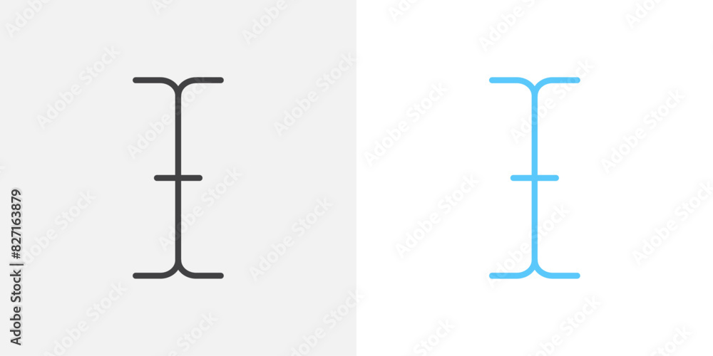 Cursor text vector set. Mouse type cursor graphic. Test edit or insert ...