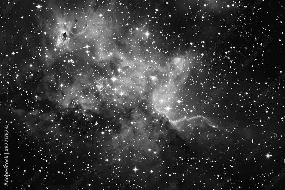 Noise texture that resembles a starlit sky, with small white dots on a ...