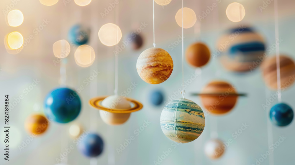 Model Solar System Hanging, Astronomy Education Display, Science Museum ...