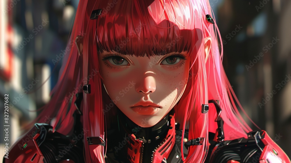 UHD image capturing a series of vector illustrations depicting anime ...