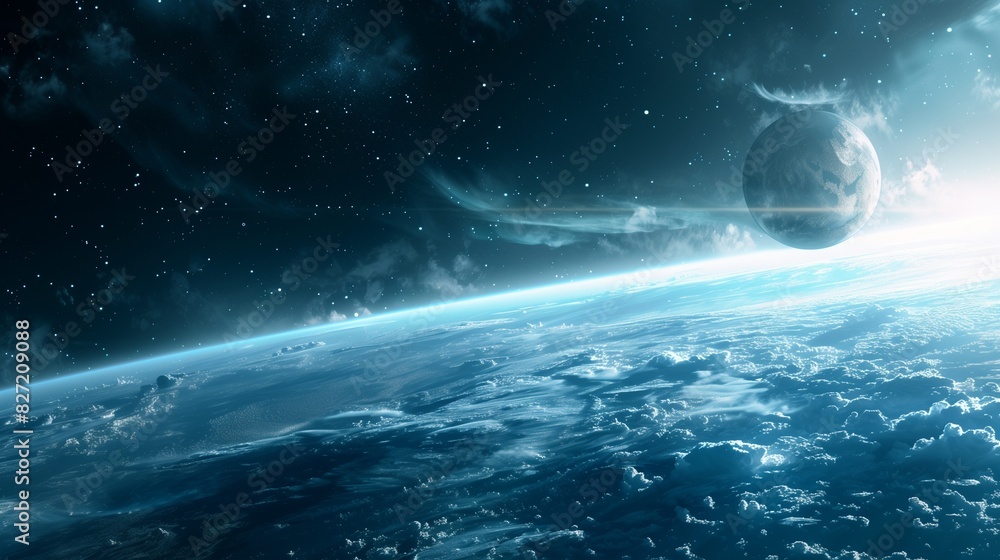 A stunning space-inspired wallpaper featuring a mesmerizing color ...