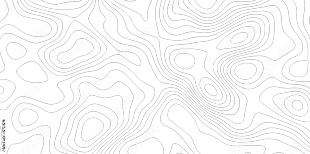 Black and white wave Seamless line. Vector geographic contour map ...