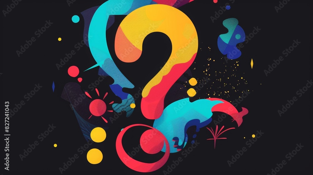 cartoon question mark Stock Illustration | Adobe Stock
