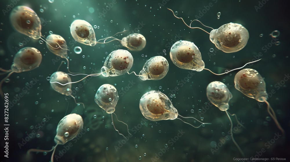 Egg fertilization. the biological process in animal and human ...