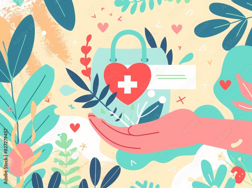 World Blood Donor day, hand holding test tube, medical equipment ...