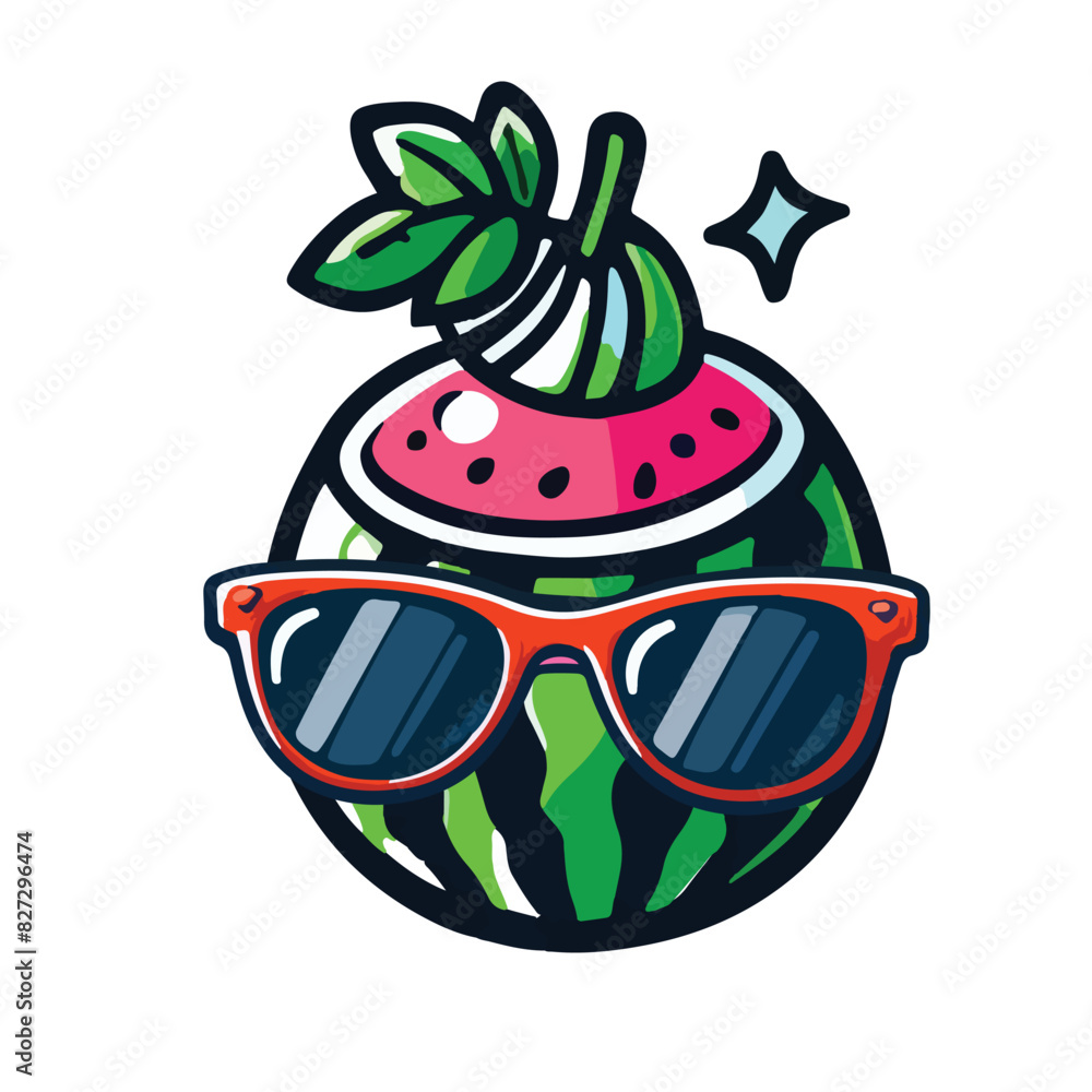 Watermelon Clipart With Summer Typography, Summer Typography Design ...