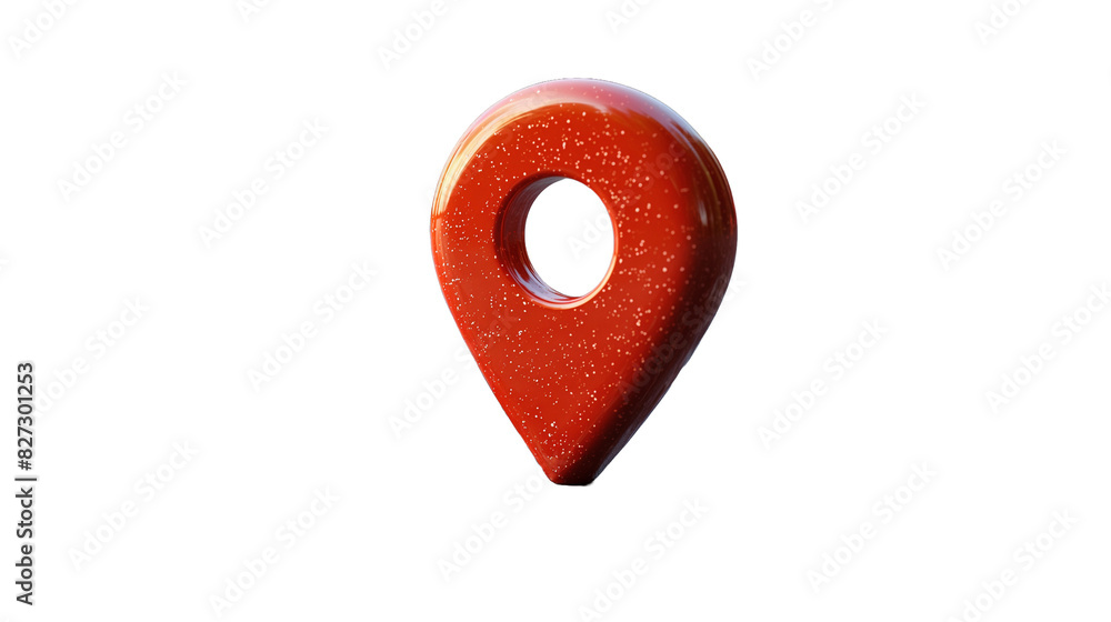 3d map pointer, location pointer, location pin, location icon, map ...