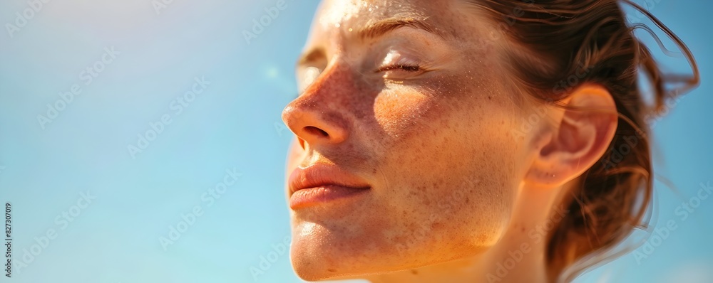 Sunburned Skin Highlighting Risk of Skin Cancer from UV Exposure ...