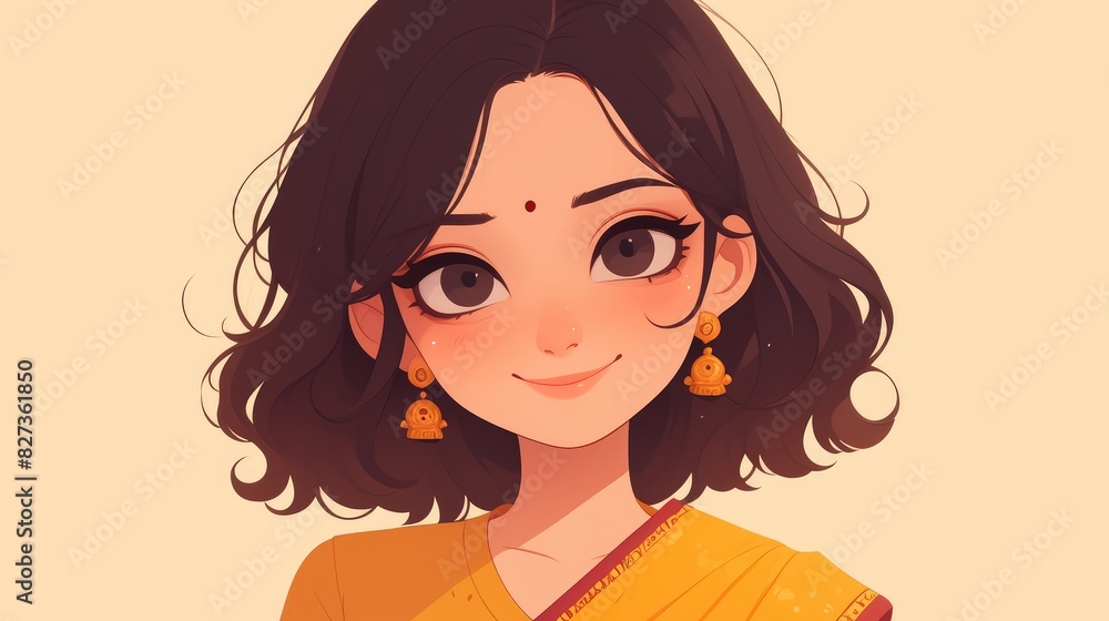 Design featuring an adorable Indian emoji cartoon face illustration ...