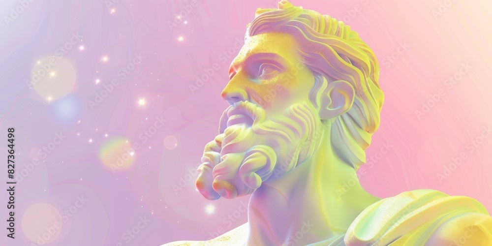 Abstract Stoic Figure Portraying the Stoicism Existence with Stoical ...