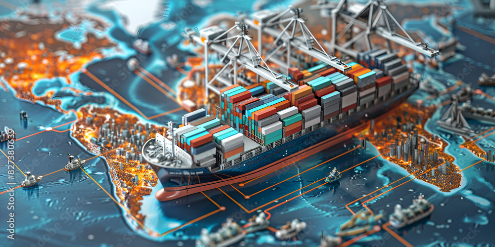 Global partnerships integrate technology container cargo and freight ...