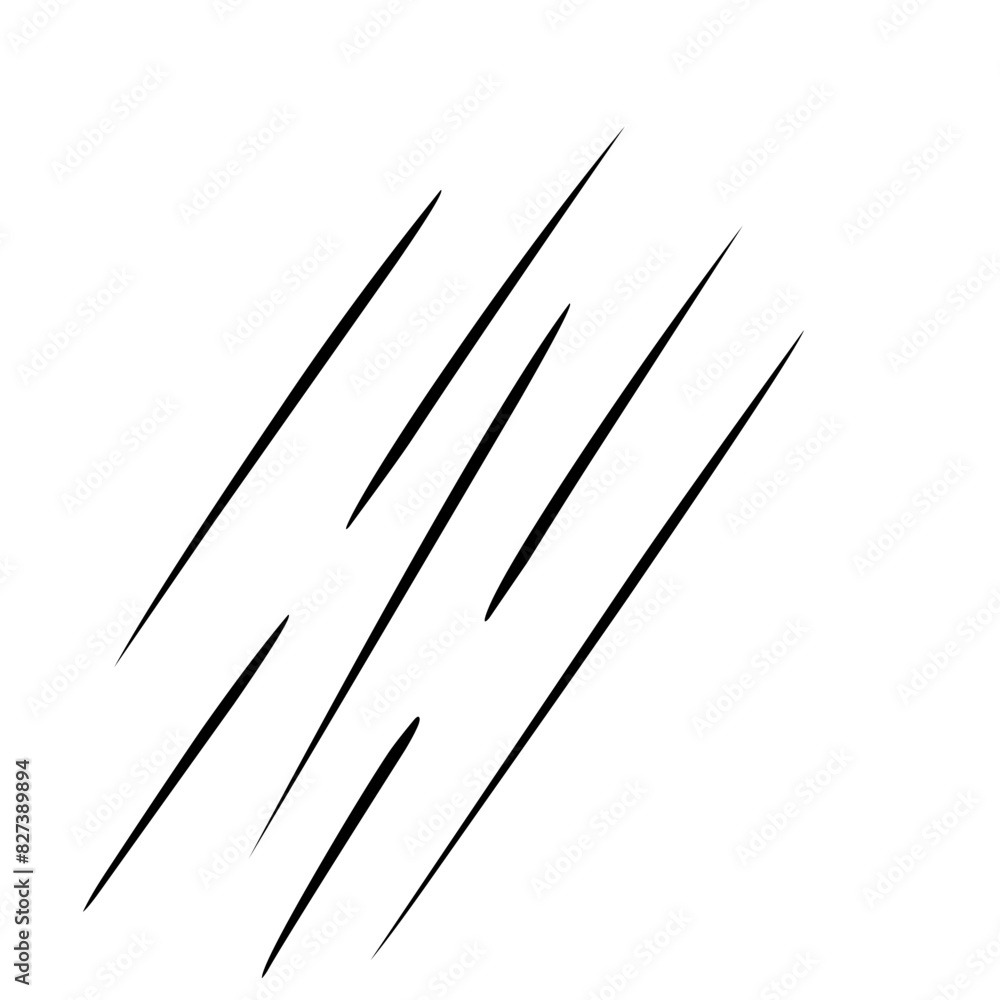 Movement or motion lines isolated vector set. Comic speed and boom ...