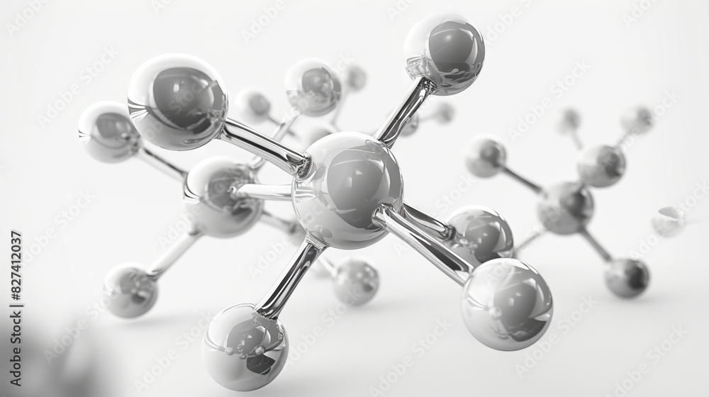 metallic molecule structure schematic model Stock Illustration | Adobe ...