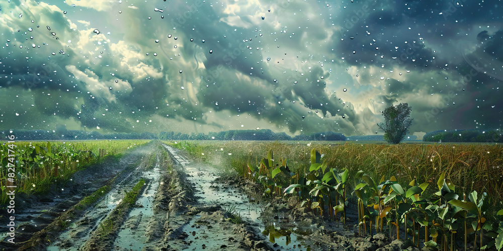 Hailstorm Climate Impact: An illustration showing the impact of ...