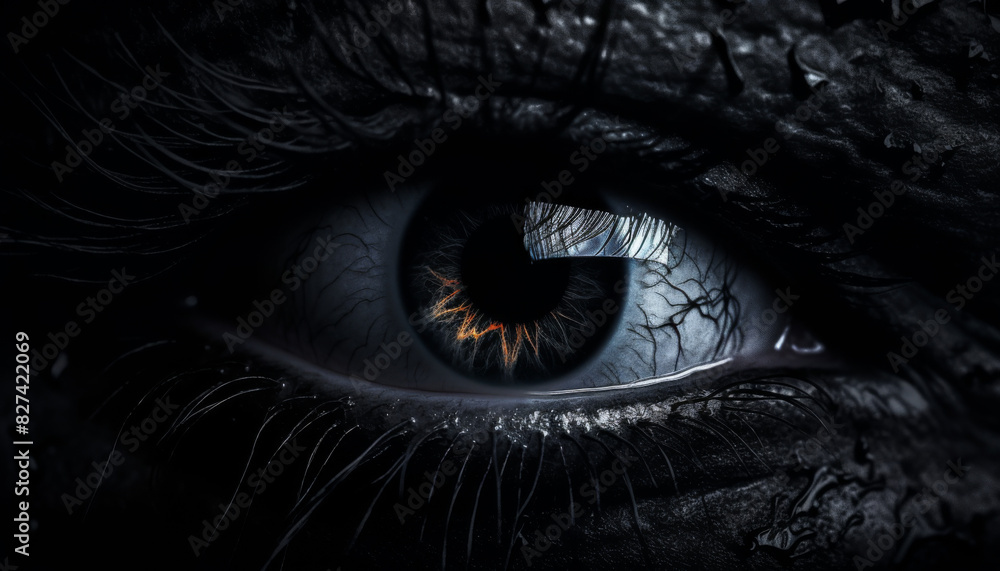 Halloween texture showcasing creepy eyes peering out from the darkness ...