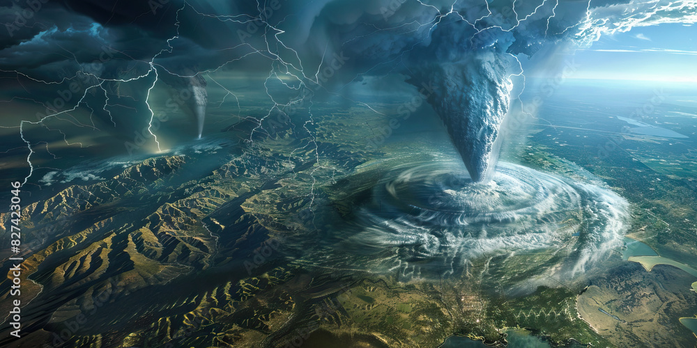 Tornado Alley: A map showing the region known as Tornado Alley in the ...