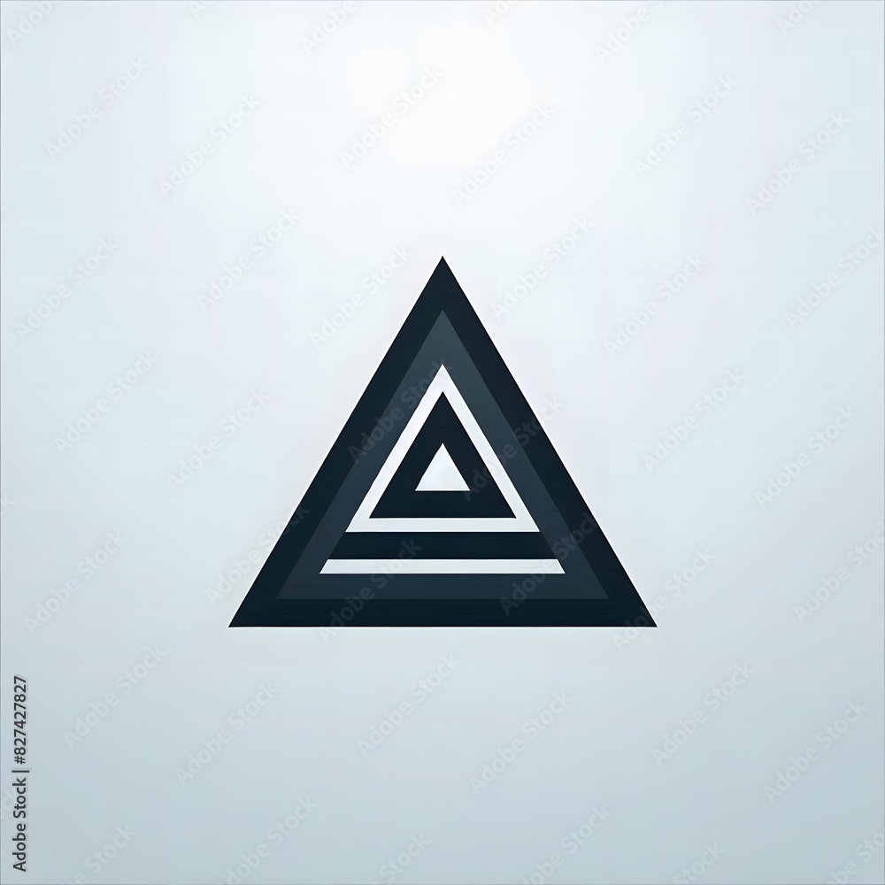ภาพประกอบสต็อก AI Generate of Logo Concept Design Vector Icon of Geometric Shape Triangle ...