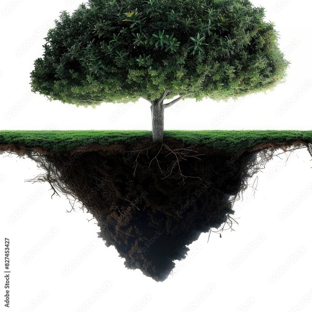 Inverted Life: Topiary Tree of Life Growing Upside Down into ...