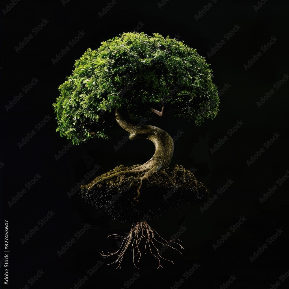 Inverted Life: Topiary Tree of Life Growing Upside Down into ...