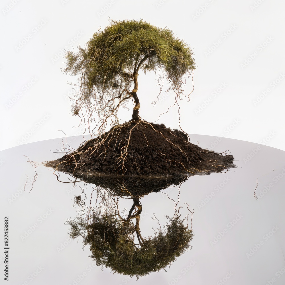 Inverted Life: Topiary Tree of Life Growing Upside Down into ...