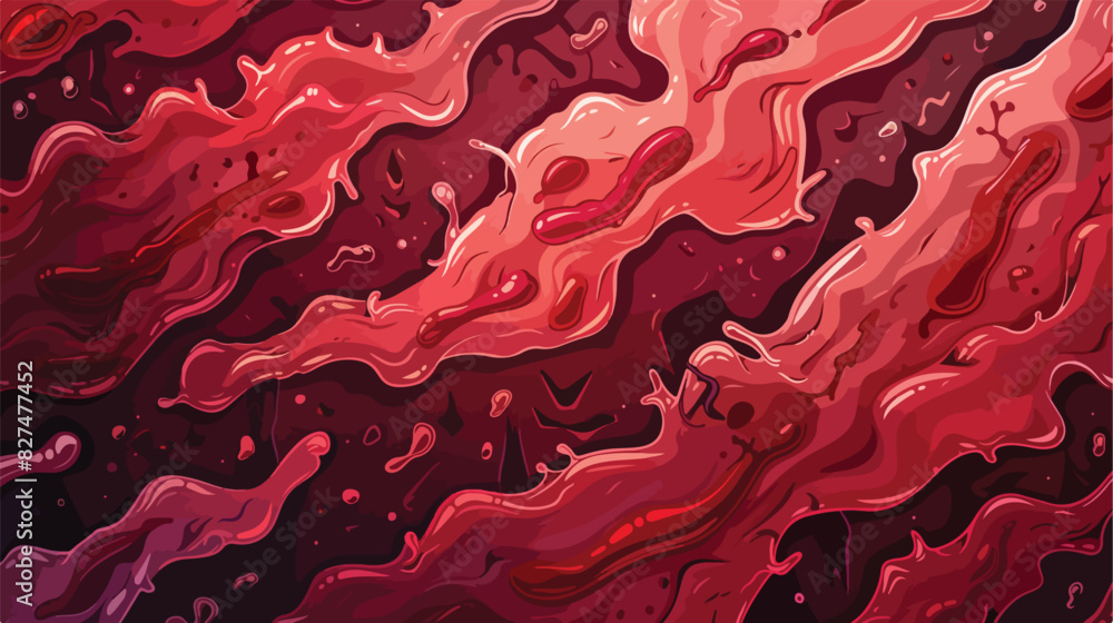 Bloody wound texture. Red body cut mark Cartoon vector Stock Vector ...